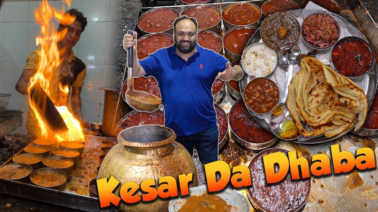 Legendary Meal At Kesar Da Dhaba | Amritsar Food - YouTube