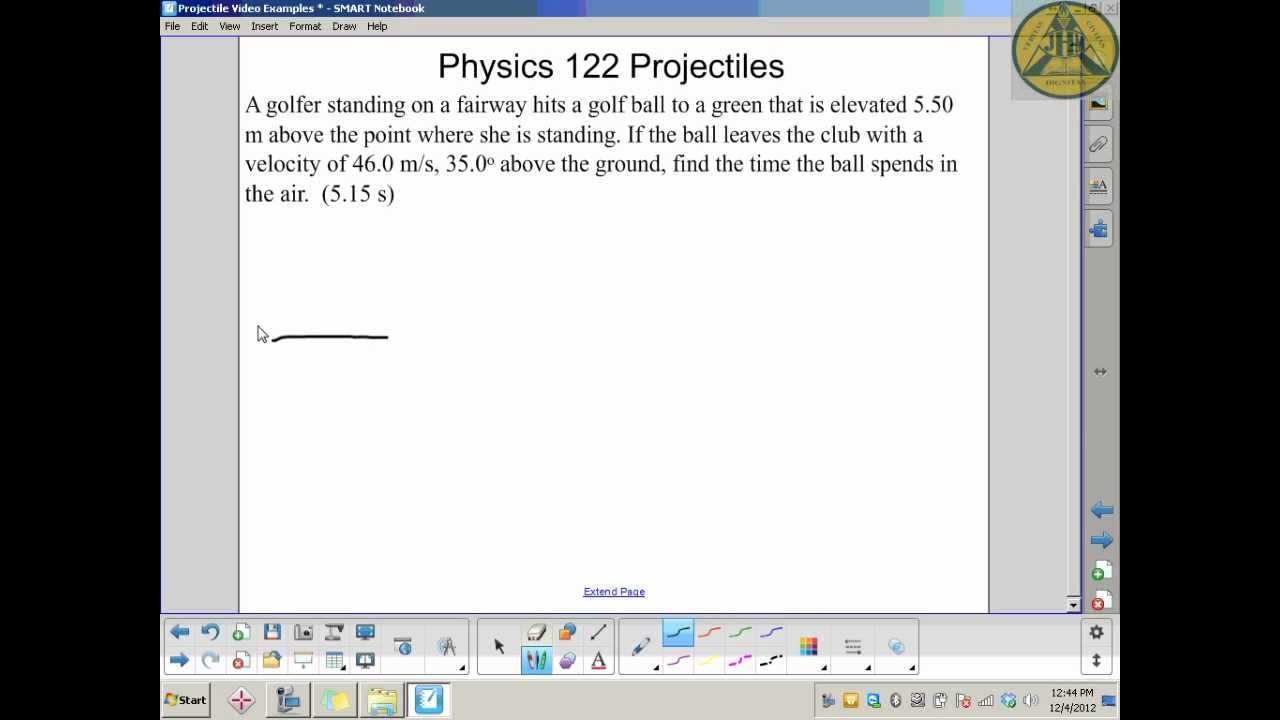 Physics 122: Projectile Problem Golf - YouTube