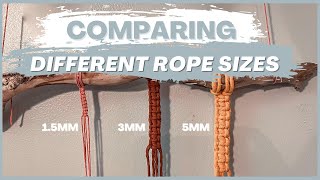 Chart Showing Thickness Macrame Cord CHEUKYIU Cotton Cord, 8 Mm 30 M