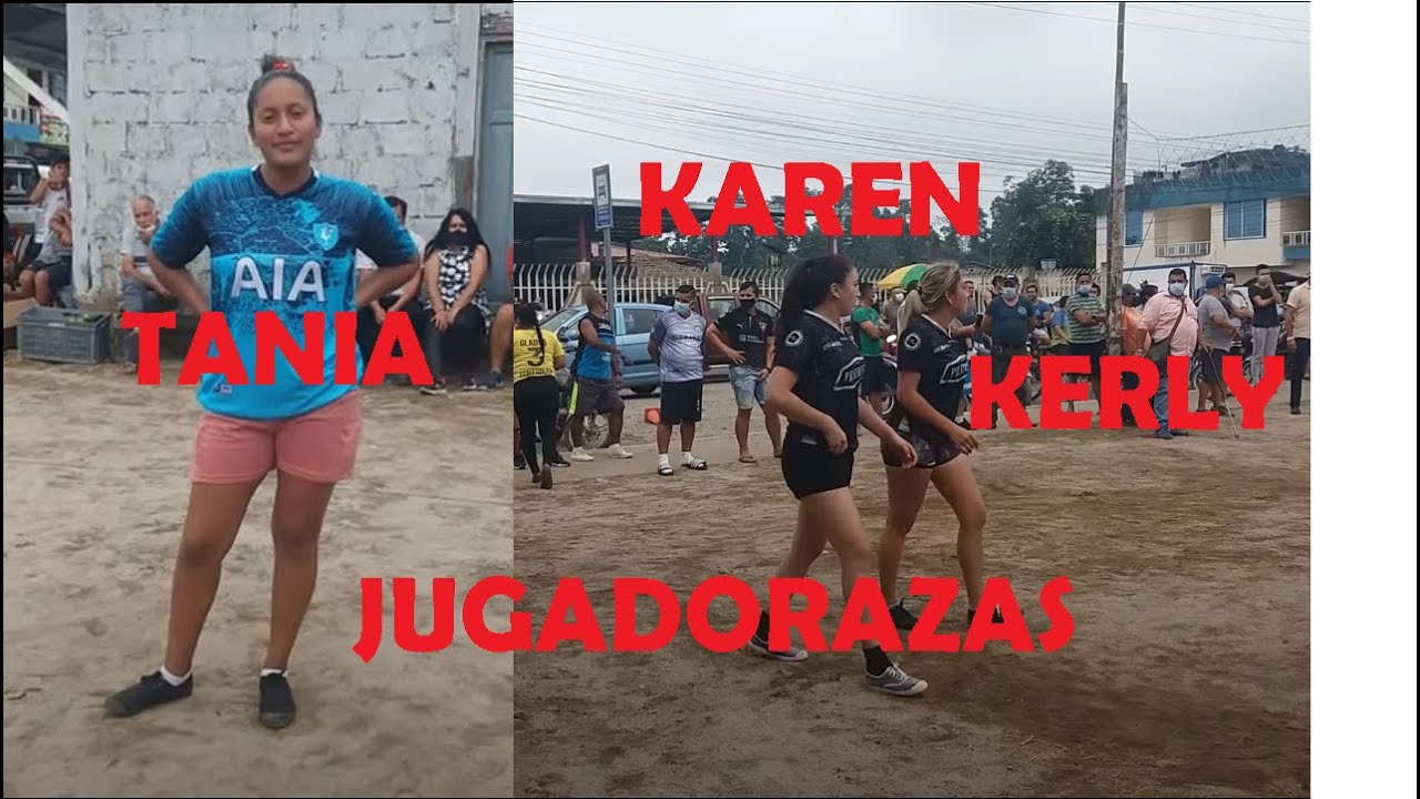 Ecuavoley Femenino El regreso de Karen Fraga vs Equipo de Tania - YouTube