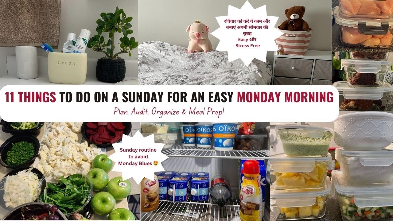 My Sunday Reset | 11 things to do on Sunday for a Rush Free Week | Plan ...