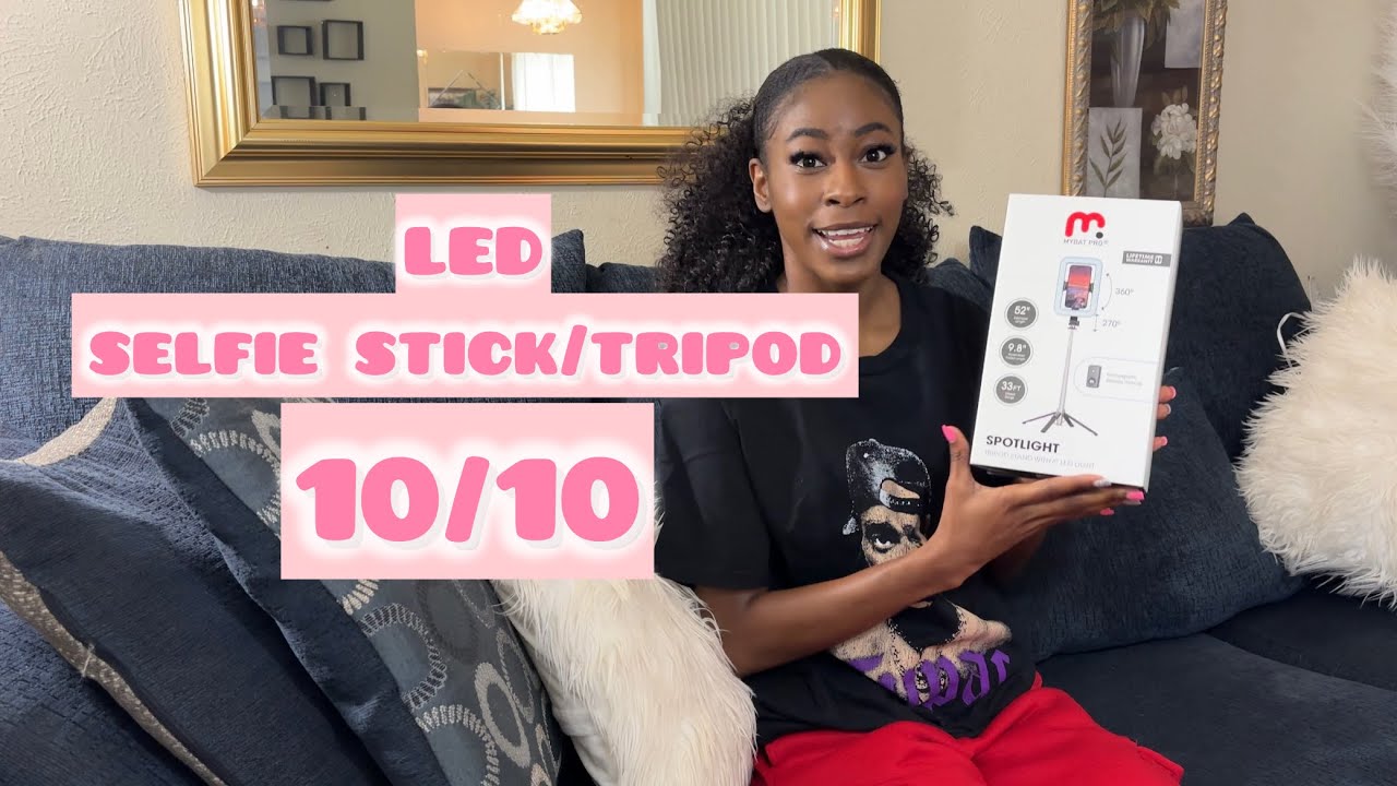 MYBAT PRO LED Selfie Light with Stand - Perfect Lighting for Makeup ...