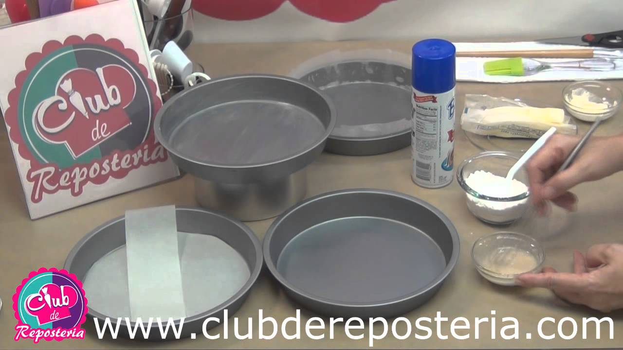 Como Engrasar los Moldes para Tortas│Club de Reposteria - YouTube