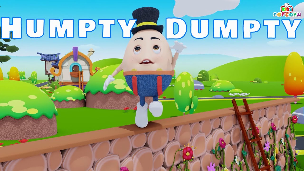 Humpty Dumpty Nursery Rhyme - 3D Animation English Rhymes for children ...