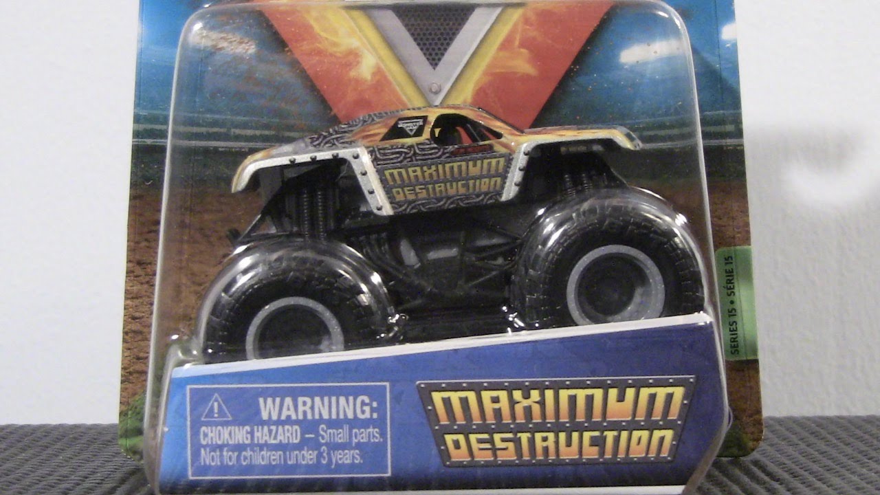 Spin Master Monster Jam MAXIMUM DESTRUCTION 2020 Series 15 - YouTube
