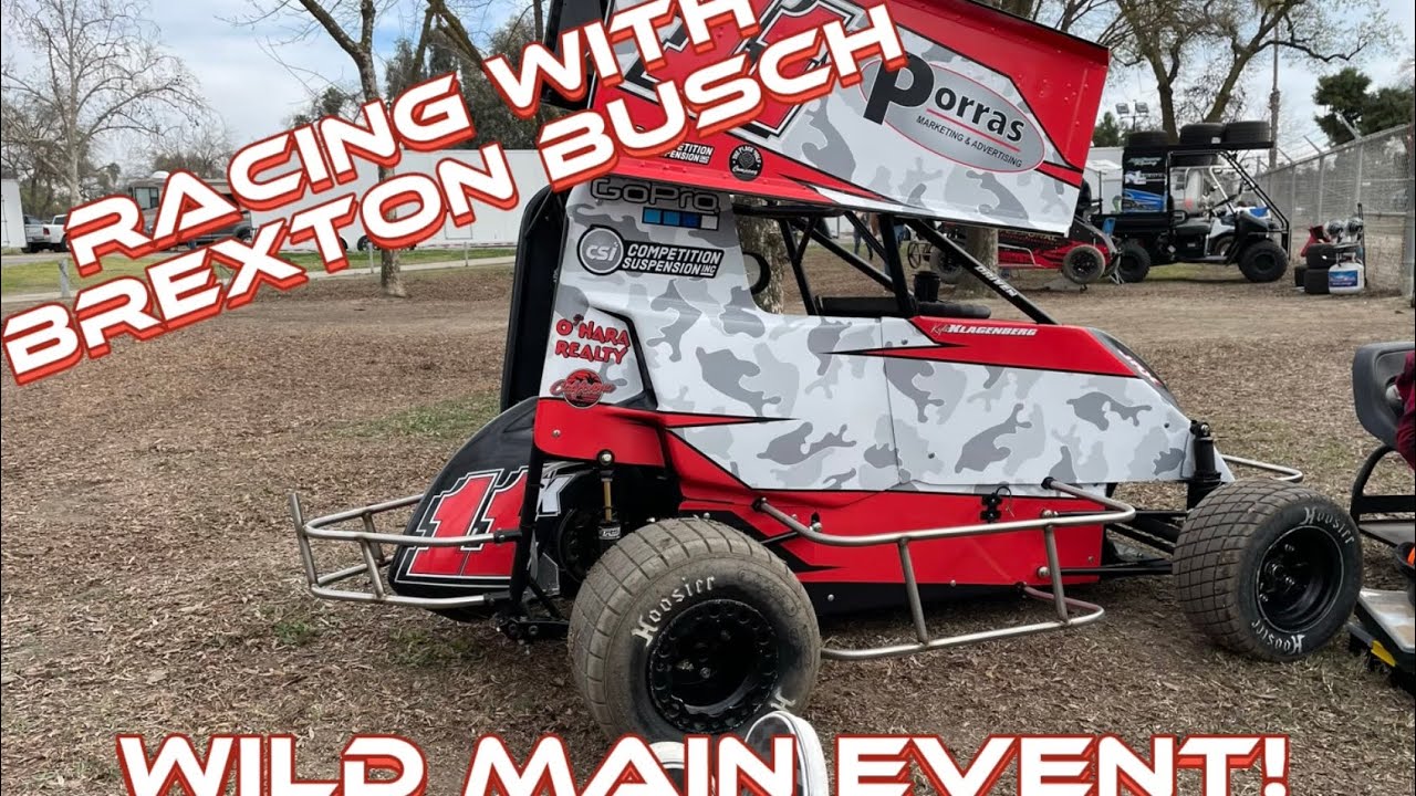 Racing with Brexton Busch! ..WILD MAIN EVENT! - YouTube