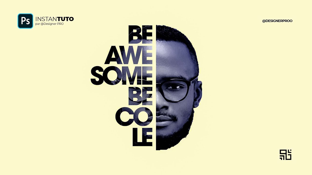 Idée de conception | Portrait de texte dans Photoshop tutoriel - YouTube