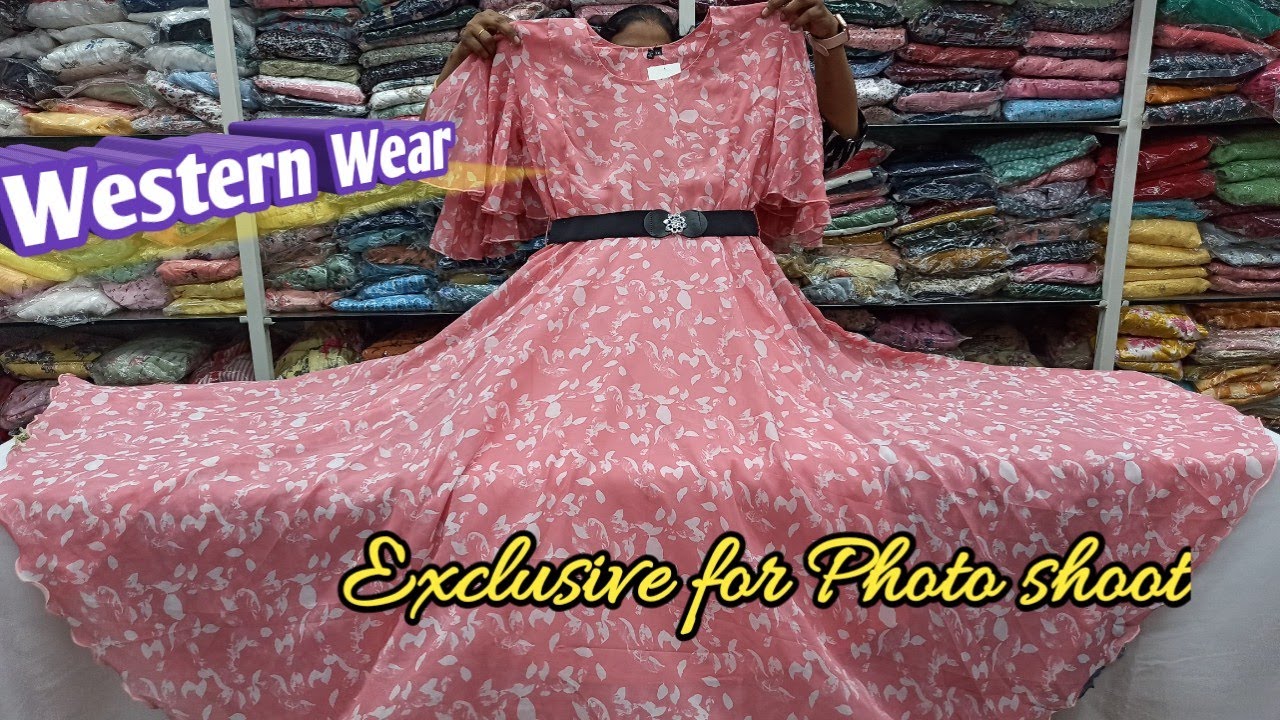 Most Trending Designer Western Long Frocks Exclusive for Photo shoot ...