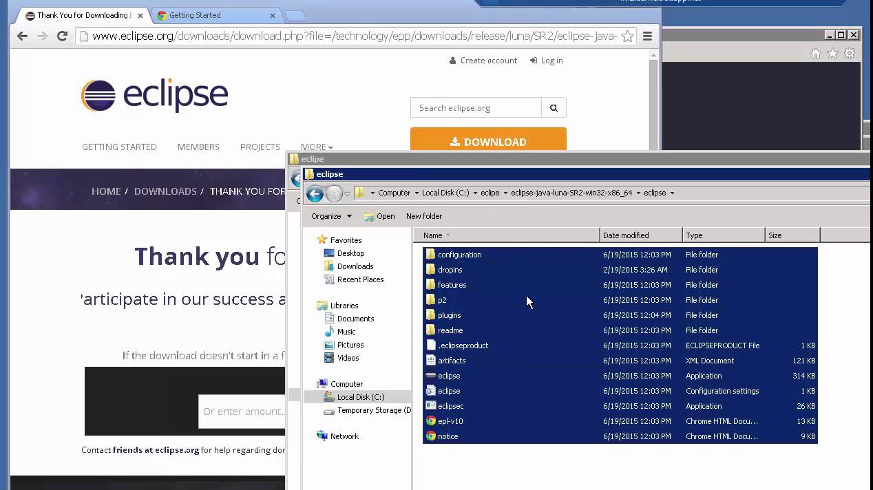 Java - Install Eclipse התקנת אקליפס IDE - YouTube