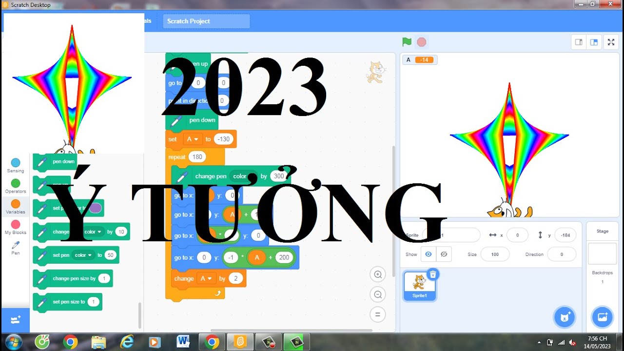 Lập Trình Scratch 2023 CÁCH HIỆU ỨNG MÀU | VDD SHOA - YouTube