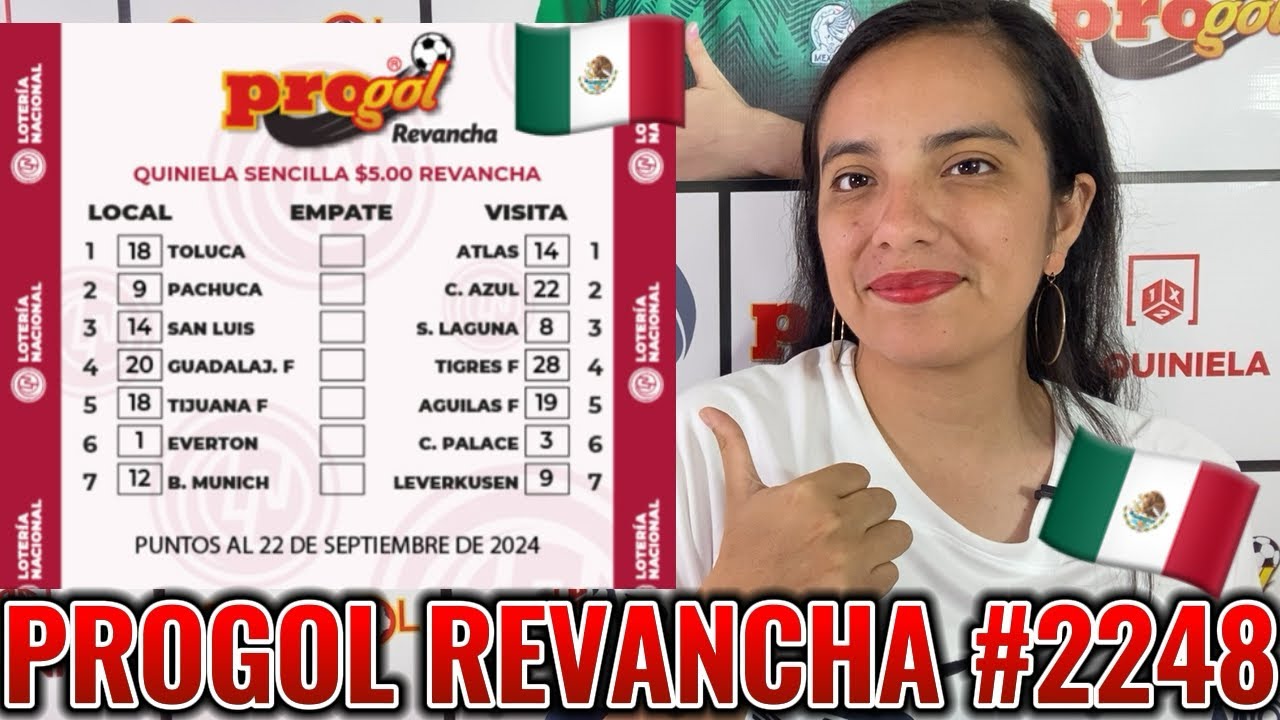 PROGOL REVANCHA #2248 Análisis Completo | SUSCRÍBETE! ⚽️☘️ - YouTube