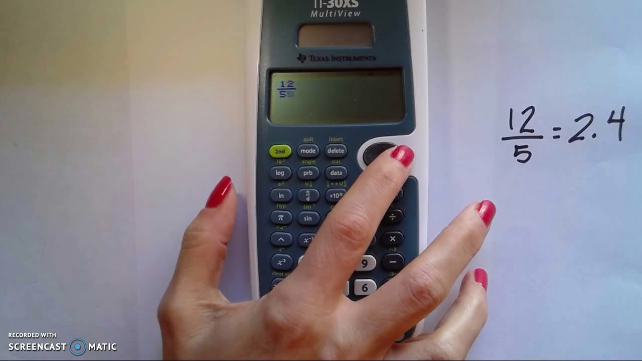 Improper Fraction To Decimal Ti 30XS YouTube Improper Fraction To Decimal Ti 30XS YouTube
