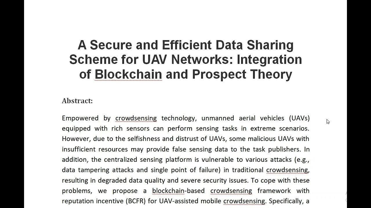 A Secure and Efficient Data Sharing Scheme for UAV Networks Integration of Blockchain and ...