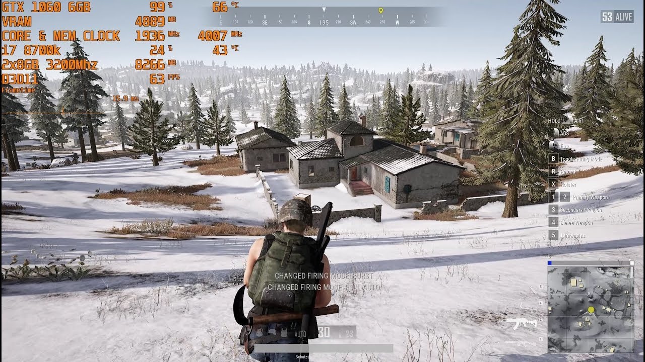 PUBG: Snow Map - All Settings - GTX 1060 6GB + i7 8700k (Stock) [1080p ...