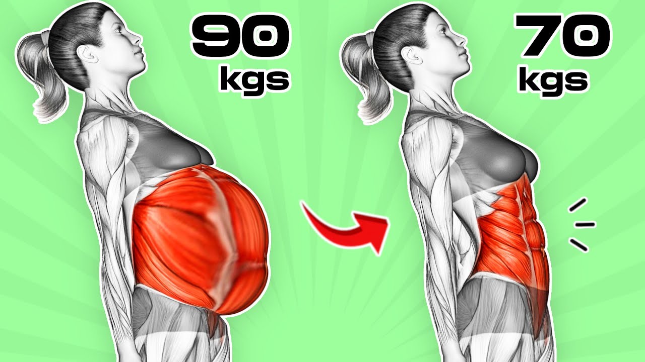 10 Minute BELLY FAT & THIGHS Workout to Lose Weight at Home Flat ...