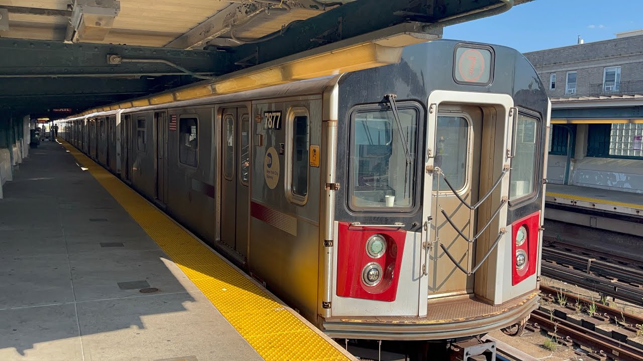 (Rare!) Consecutive R188 (7) Train Arriving/Leaving 40th Street-Lowery ...