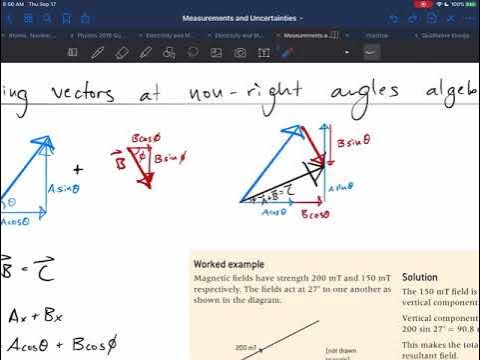 Topic 1.3.6 - Adding Vectors at Non Right Angles Algebraically - YouTube