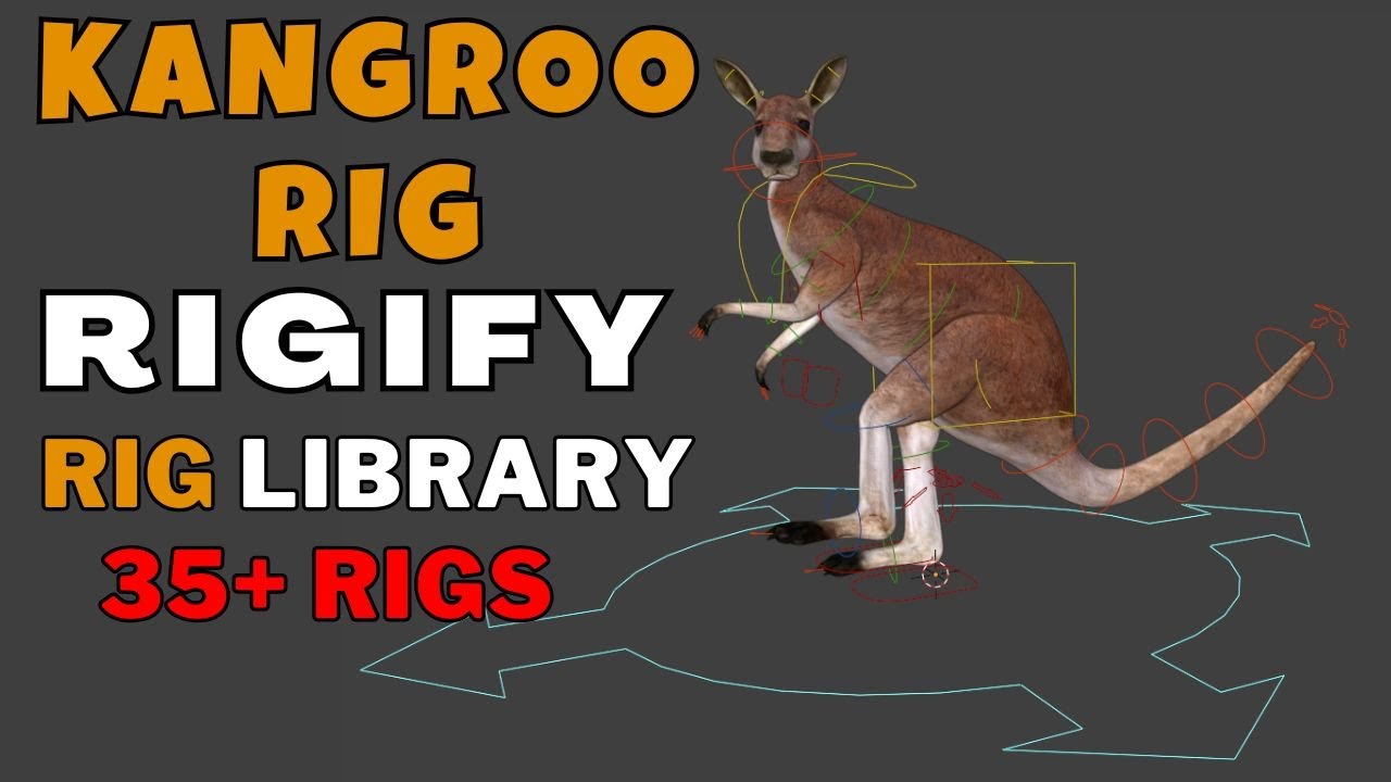 Rig A Kangroo with Rigify : Rig Library | Animal MetaRig | Animal ...