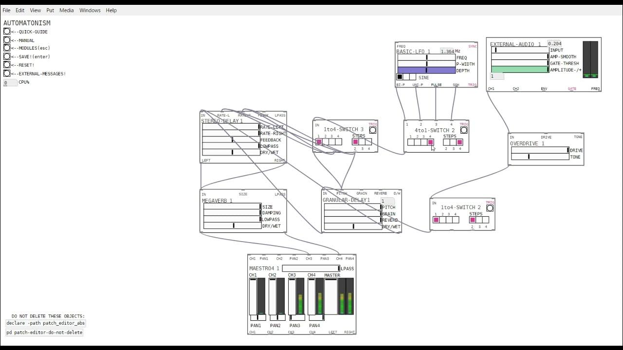 Guitar - Pure Data - Automatonism - Shoegazer - YouTube