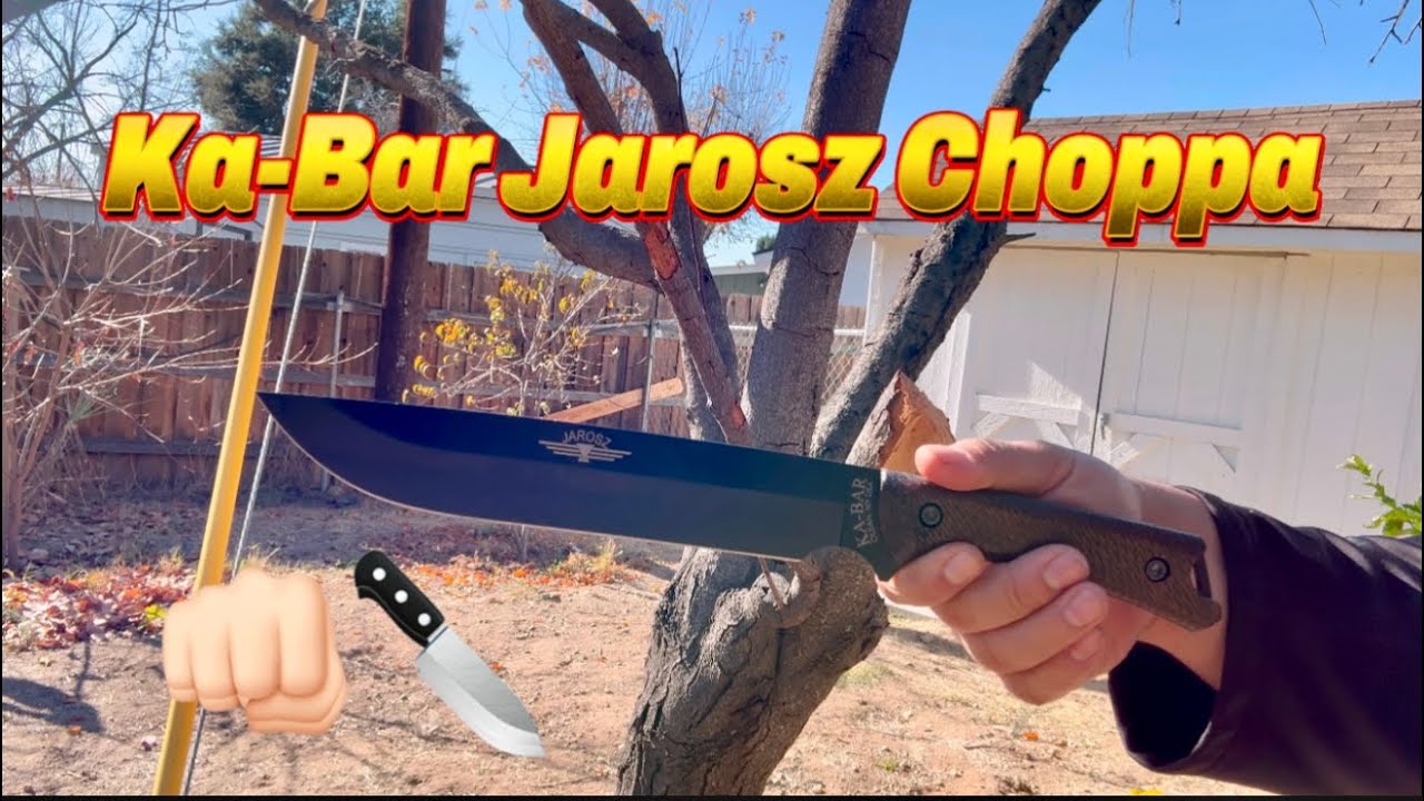 Ka-Bar Jarosz Choppa Fixed Blade hard use review! - YouTube