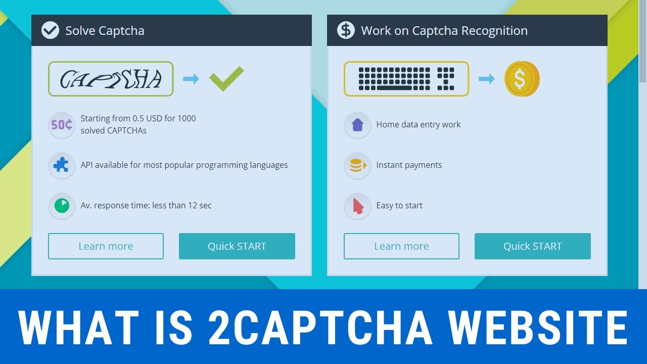 what is 2captcha website - 2captcha real or fake - how to work on ...