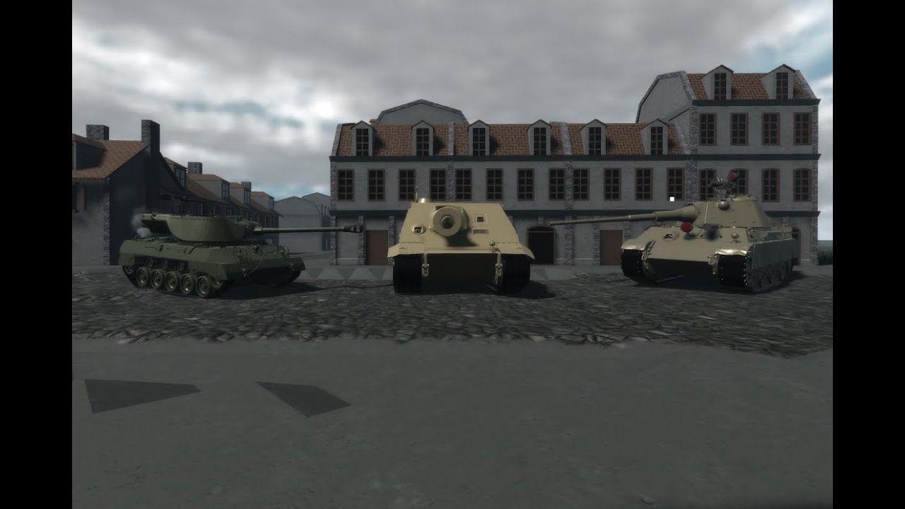 Roblox Tank Test FieLd Western frontline battle from above - YouTube