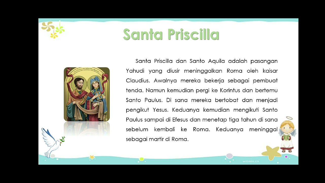 Kisah Santa Priscilla - Santa Prisca / Priska - YouTube