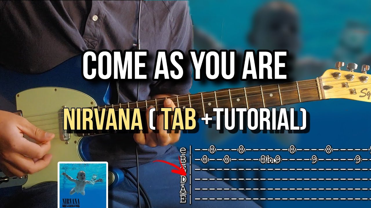 How to play COME AS YOU ARE - NIRVANA | TUTORIAL + TAB - YouTube