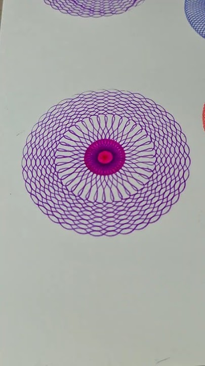 Purple and pink patterns #satisfying #spirograph - YouTube