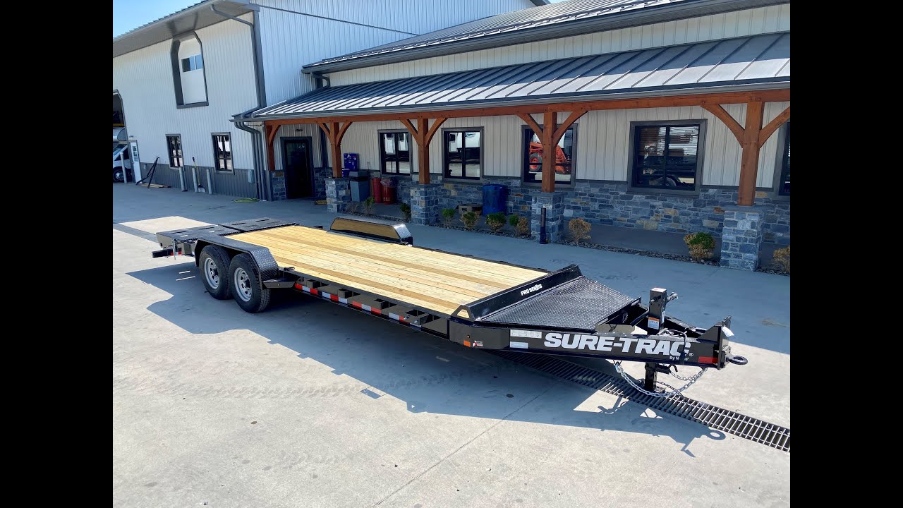 2023 Sure-Trac 7x22' Pro Series I-Beam Equipment Trailer 15400# GVW ...