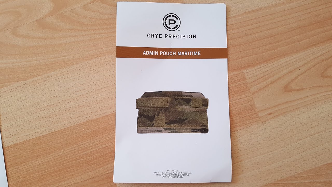 Crye Precision Admin Pouch Maritime Installation Instructions - YouTube