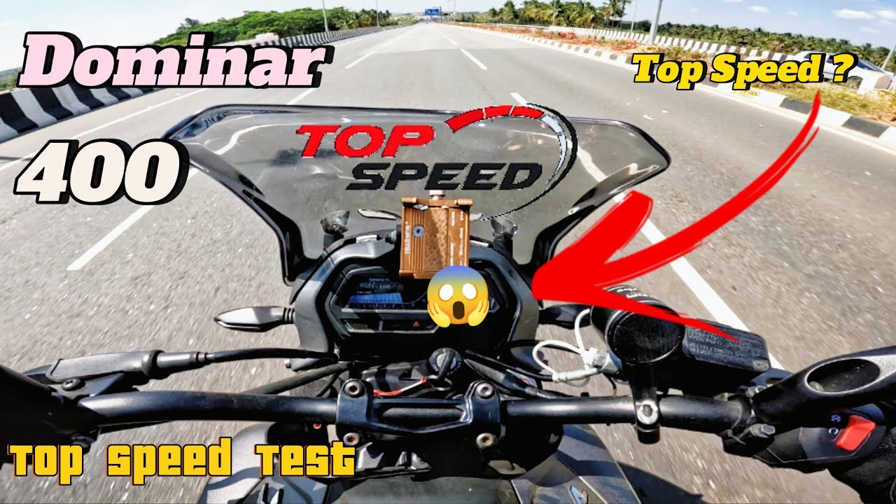 Dominar 400 top speed | Top speed test | Shoking Result 😨😱 - YouTube