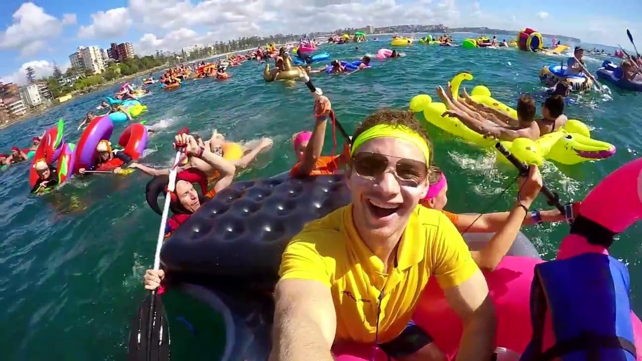 Manly Inflatable Boat Race 2016 - YouTube