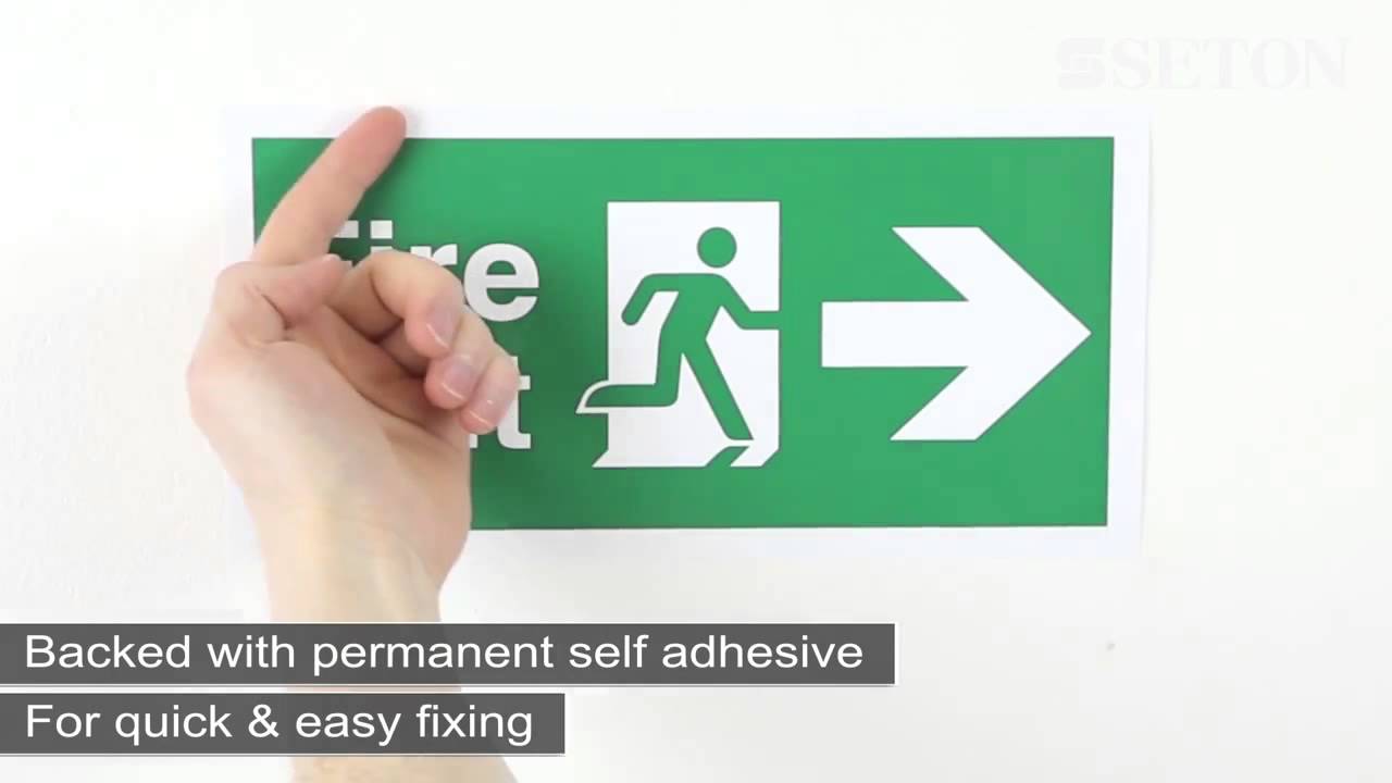 Self-Adhesive Vinyl Material | Safety Signs | Seton UK - YouTube