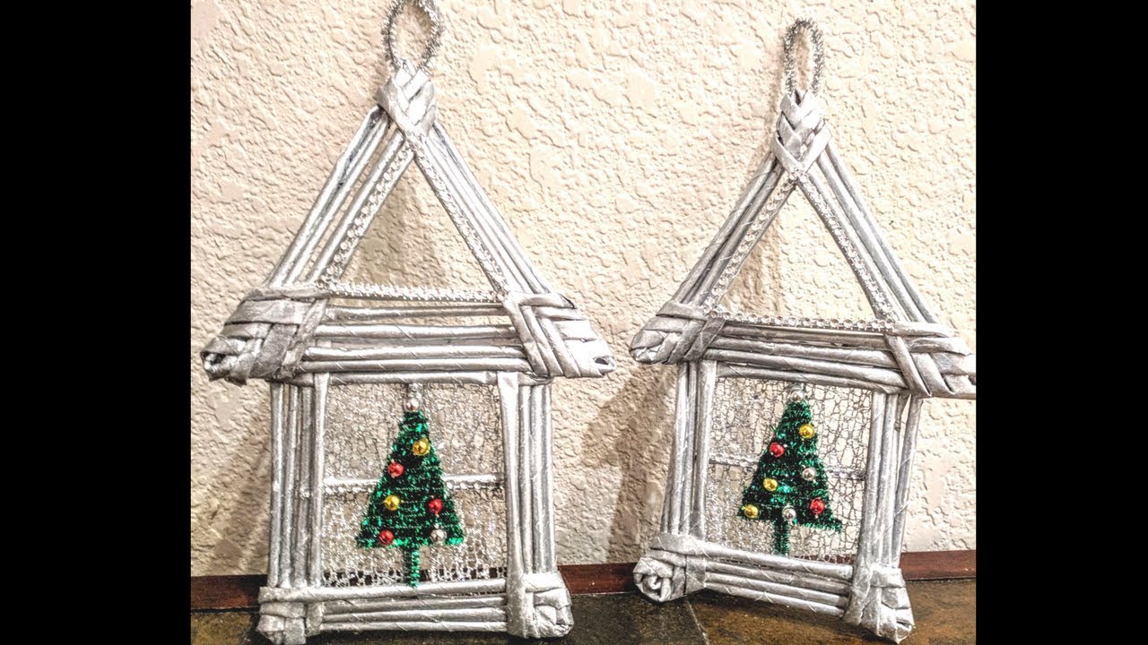 DIY Christmas Tree Decoration Idea |Beautiful hut with Christmas tree ...