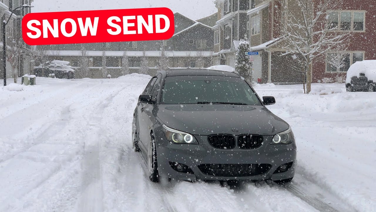 BMW E60 N54 Full Send In The Snow | EHOONS E60 BUILD EP. 9 - YouTube