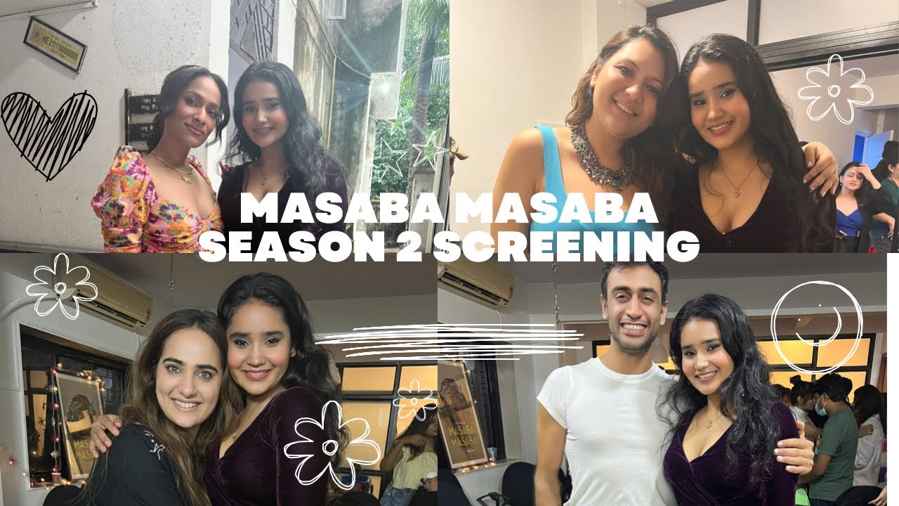 Masaba Masaba S2 Screening!😍 | My First Vlog ♥️ | Aanchal Tewani - YouTube
