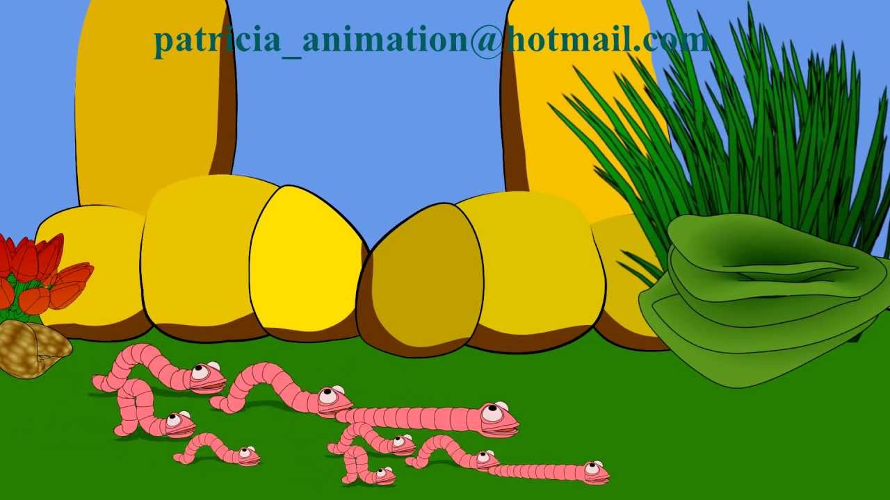 Worms Walking Animation - YouTube