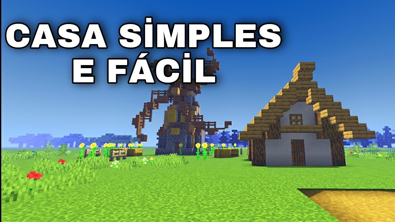 COMO FAZER UMA CASA SIMPLES NO MINECRAFT - YouTube