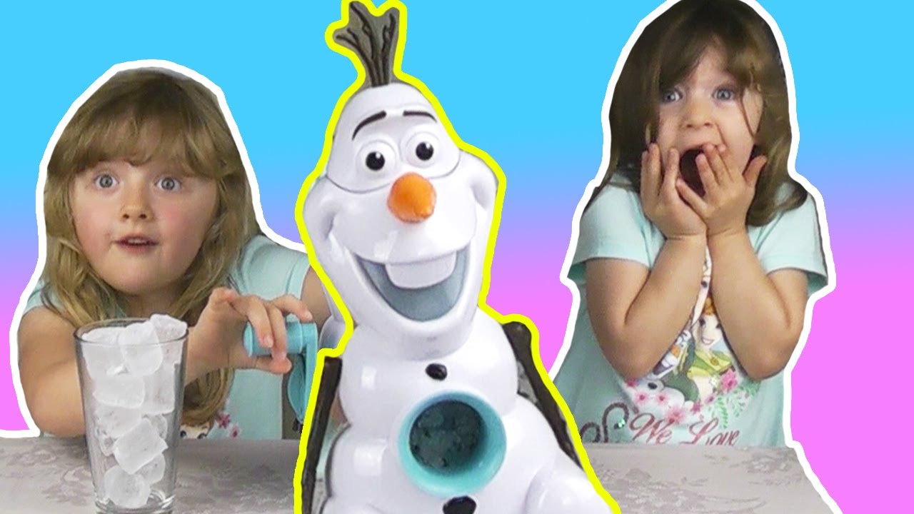 Ava and Isla Make Fun Frozen Treats for Kids With Olaf Snowcone Maker ...
