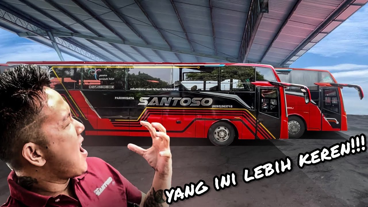 JETBUS 5 terbaru P.O. Santoso bertambah?! (FULL Bus review) - YouTube