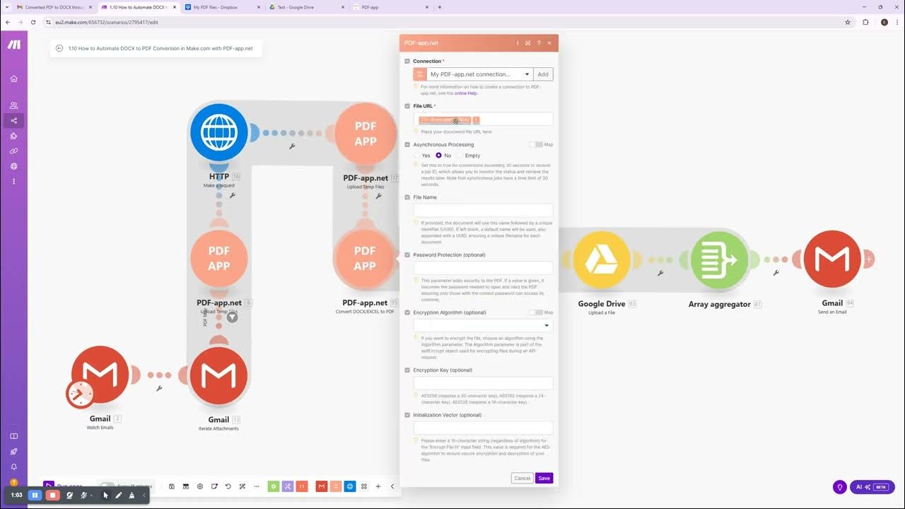 1.10 How to Automate DOCX to PDF Conversion in Make.com with PDF-app.net - YouTube