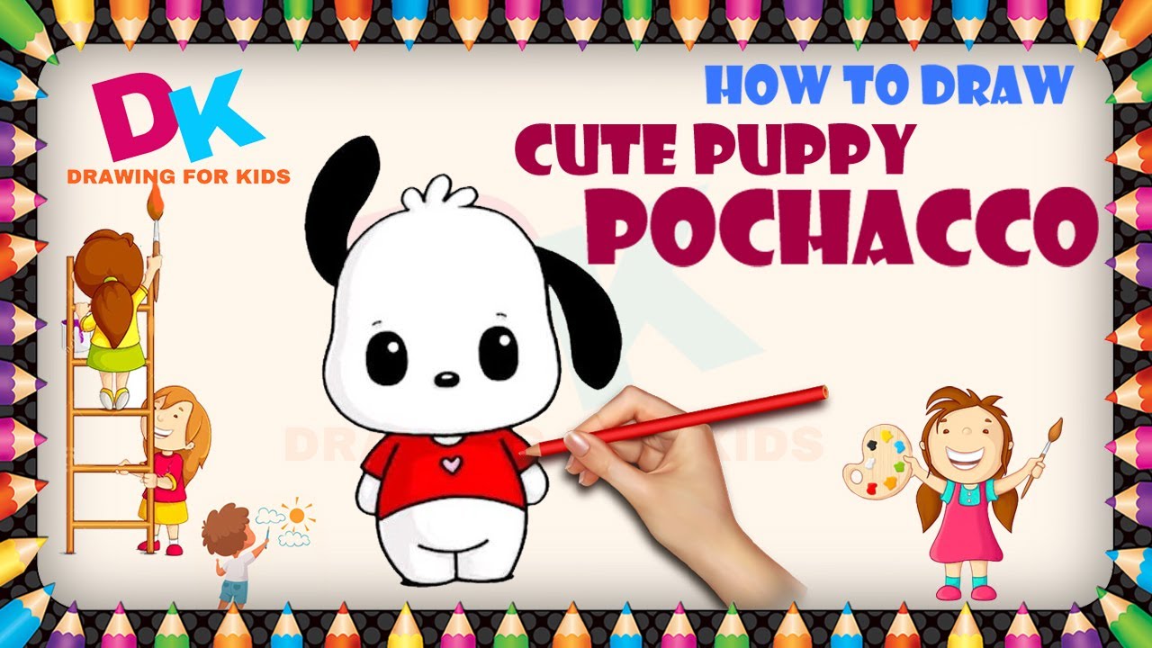 HOW TO DRAW CUTE PUPPY POCHACCO |easy drawing |step by step - YouTube