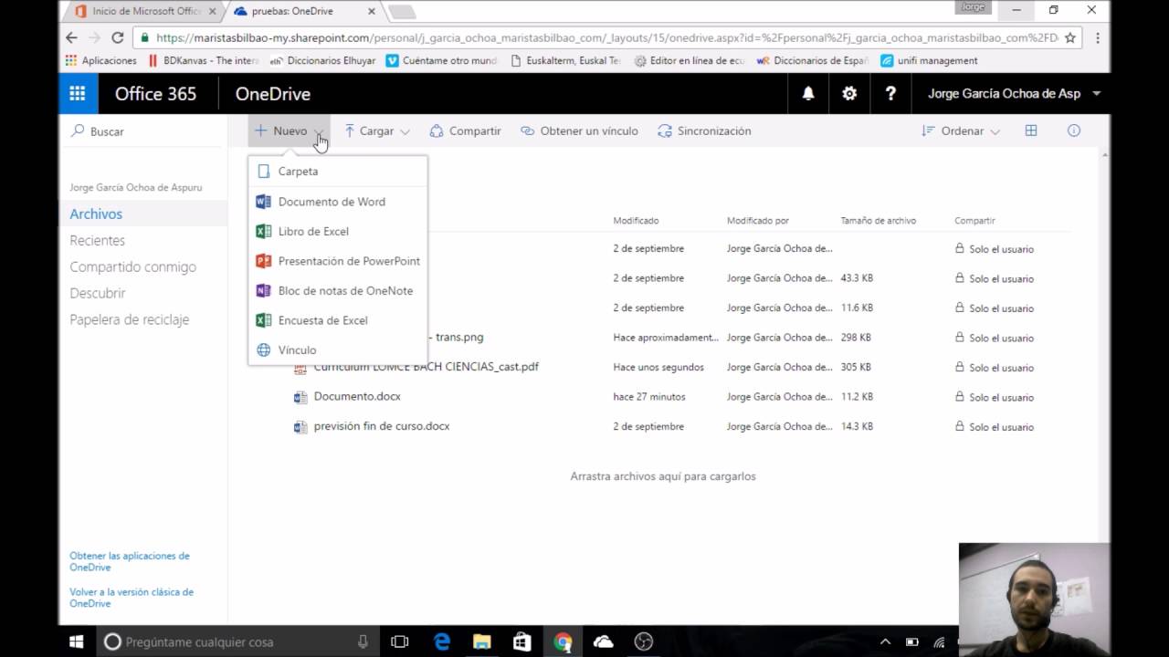 Uso básico de OneDrive - alumnado y familias - YouTube
