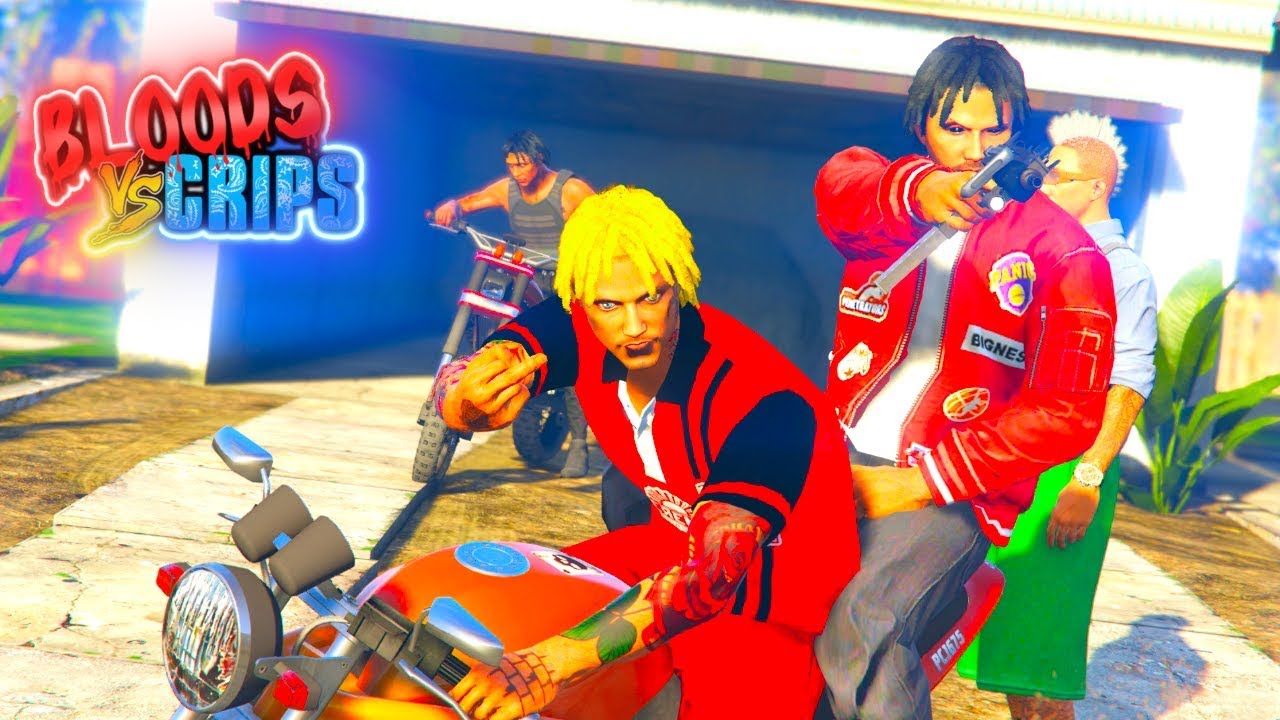 BLOODS vs CRIPS BIKE LIFE GANG WAR #4 (GTA 5 RP) - YouTube