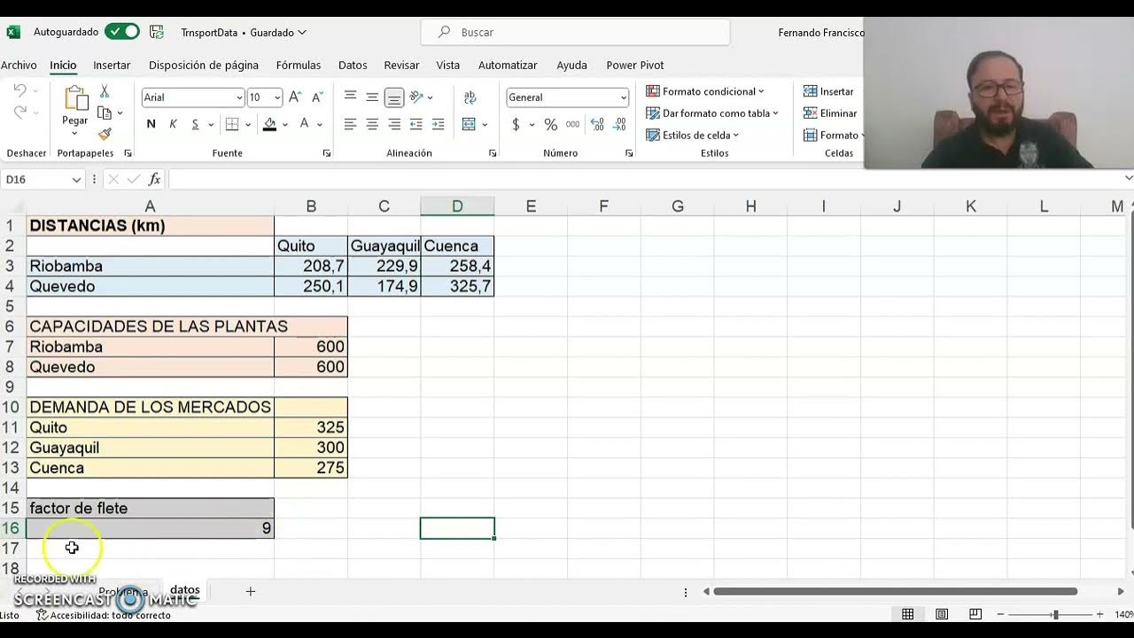 Modelos de optimización con GAMS y archivos externos PARTE 1: LEYENDO DATOS DESDE EXCEL - YouTube