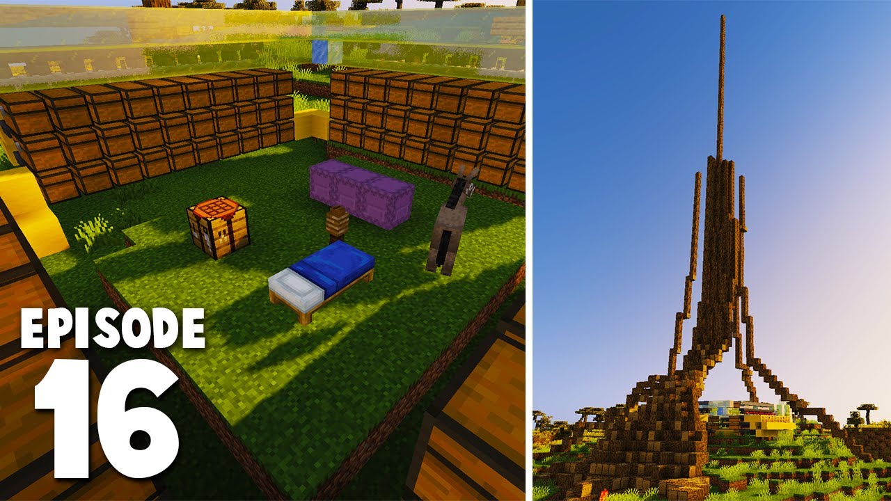 Minecraft | Shaders Survival Episode 16 - MEGA BASE! - YouTube
