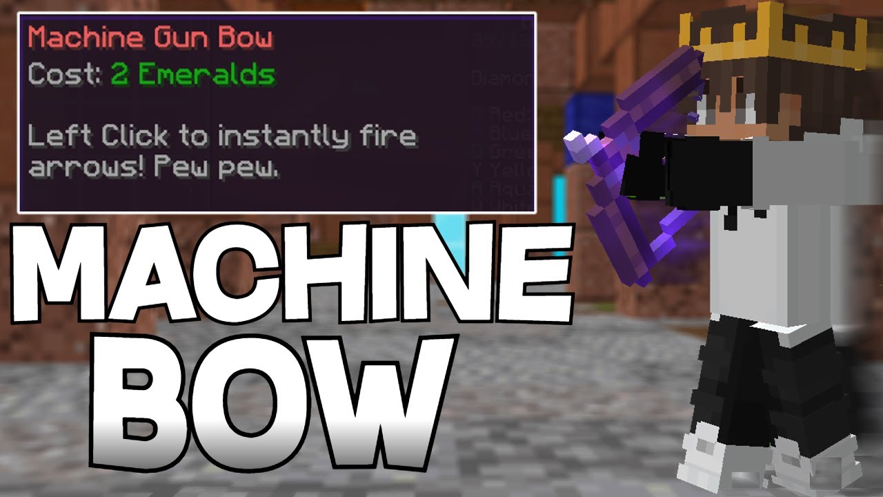 Using the New Machine Gun Bow in Bedwars! - YouTube