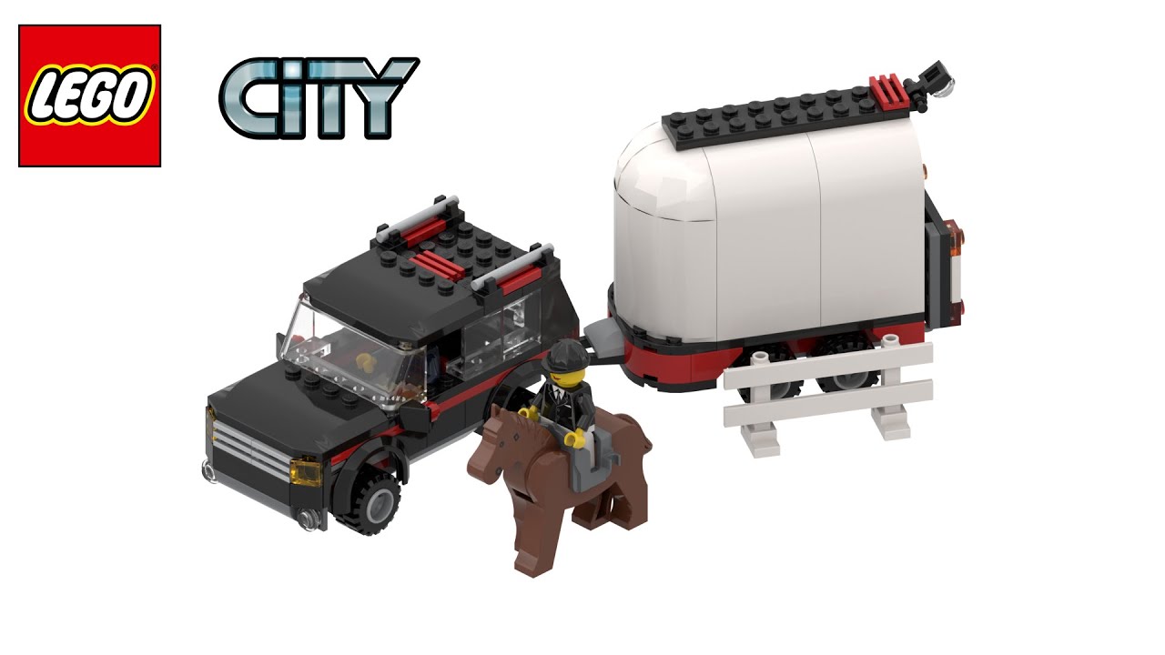 LEGO City 7635 | 4WD with Horse Trailer | 2009 - YouTube