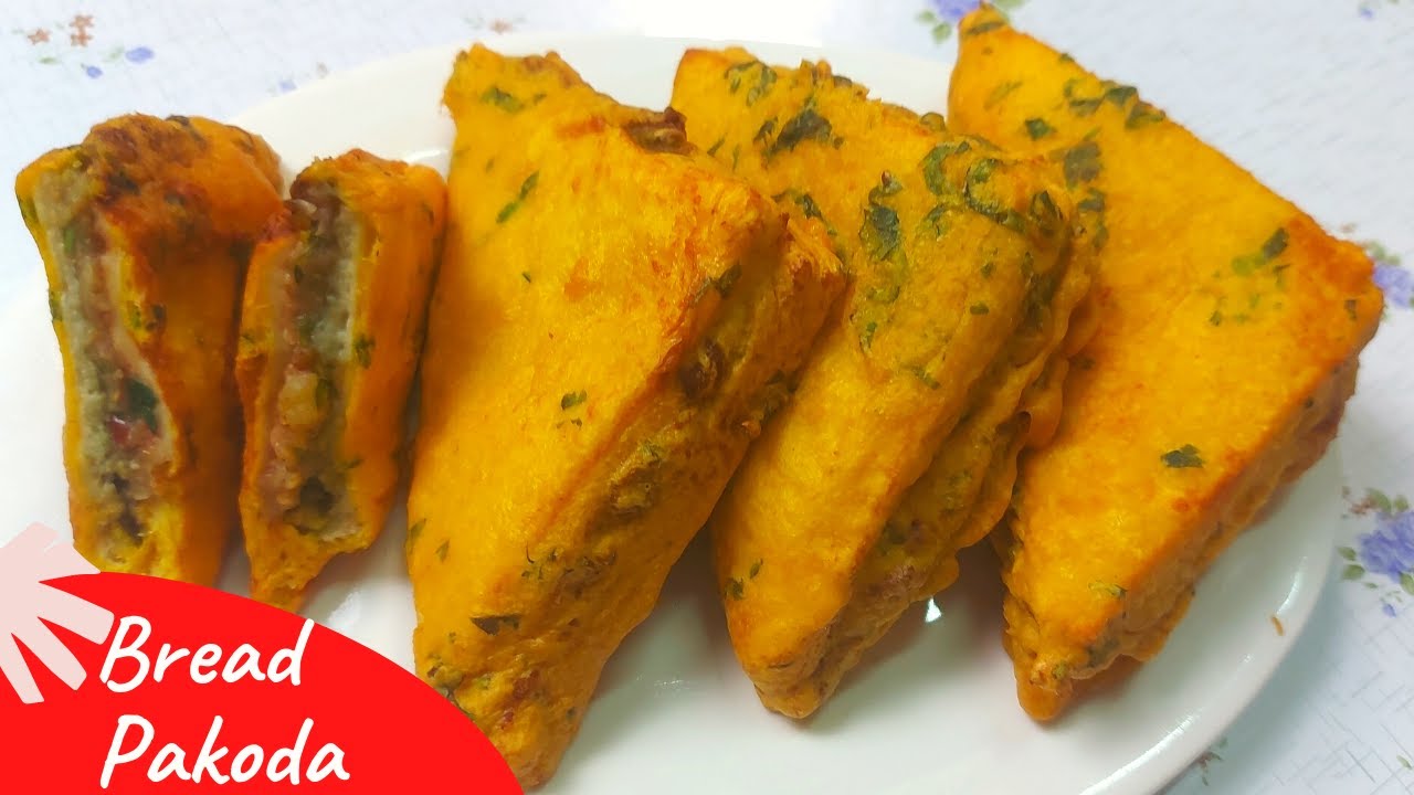STREET STYLE BREAD PAKORA | Bread Pakora |Quick Bread Fritters-Easy ...
